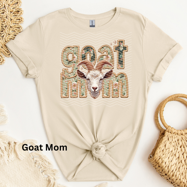 Goat Mom DTF Transfer – Top Notch Transfers OKC