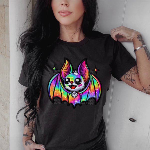 Cute Furry Bat DTF Transfer – Top Notch Transfers OKC