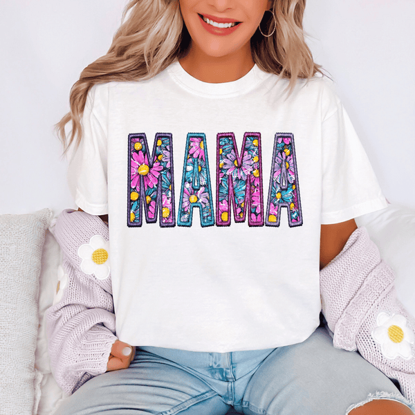 Mama- Spring Letters DTF Transfer – Top Notch Transfers OKC