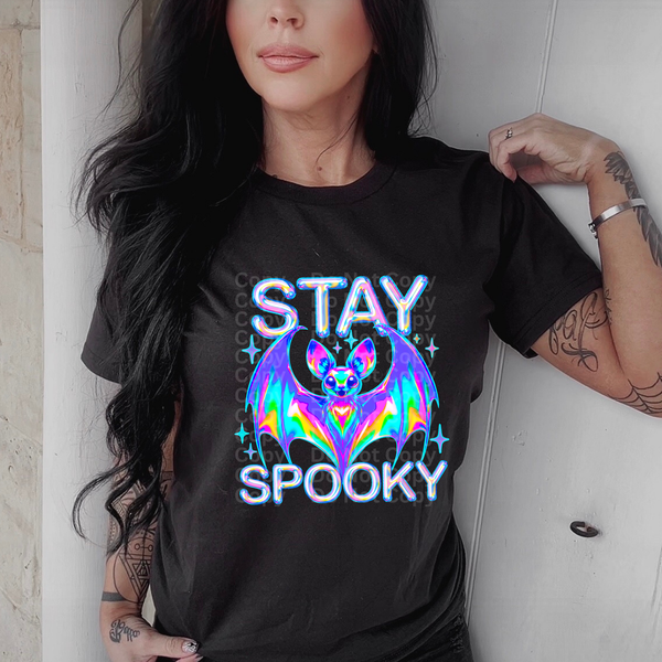Stay Spooky Bat (Metallic) DTF Transfer – Top Notch Transfers OKC