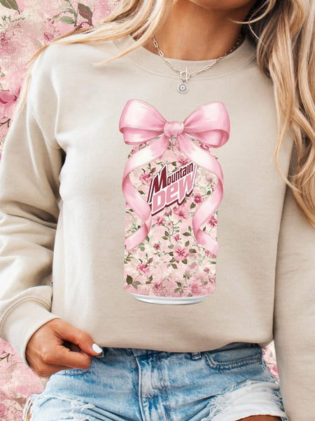 MD Floral w/ pink bow DTF Transfer – Top Notch Transfers OKC