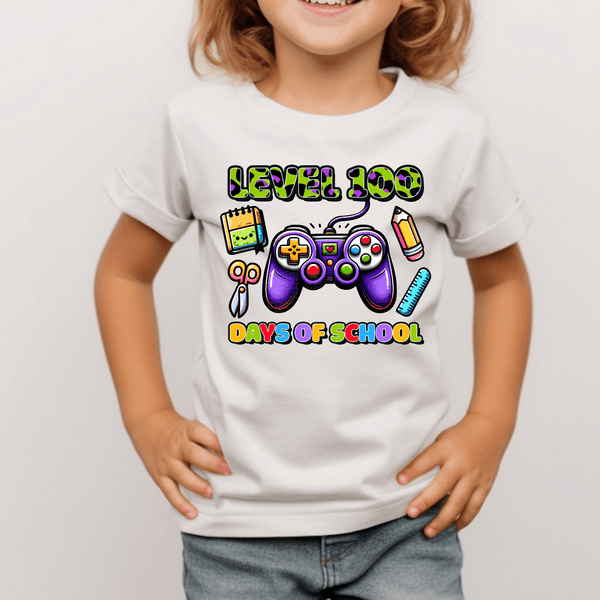 Level 100 Days of School DTF Transfer – Top Notch Transfers OKC