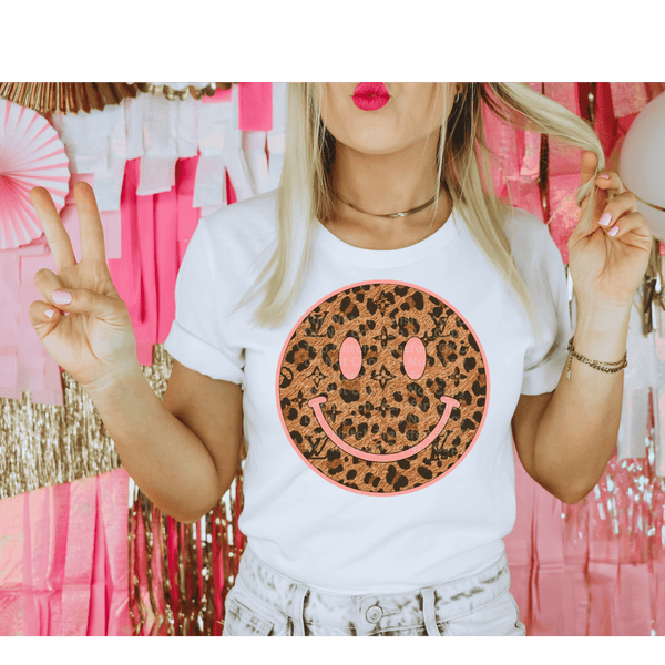 LV Smiley DTF Transfer – Top Notch Transfers OKC