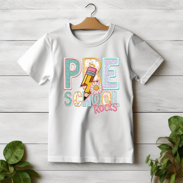 Pre-School Rocks (girl) - School Rocks DTF Transfer – Top Notch ...